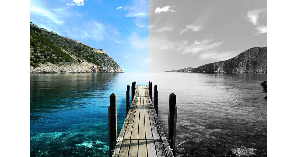 Transforming a colored image to Black and White